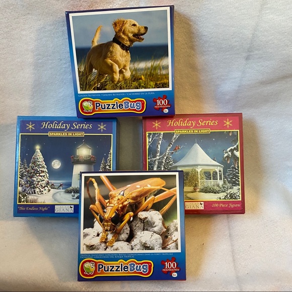 Games | 4 Set Jigsaw Puzzle Bundle 10 Pc Each | Poshmark